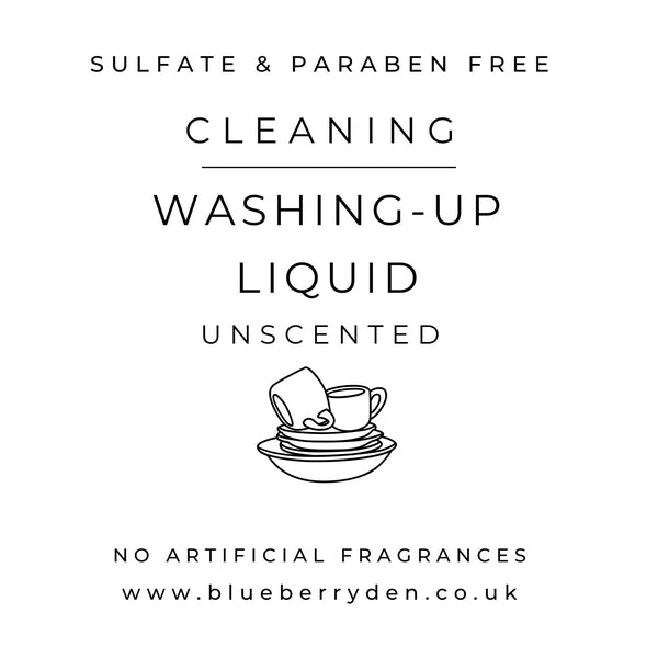REFILL - Washing up liquid (Fragrance-free)/500ml – Blueberry Den Ltd