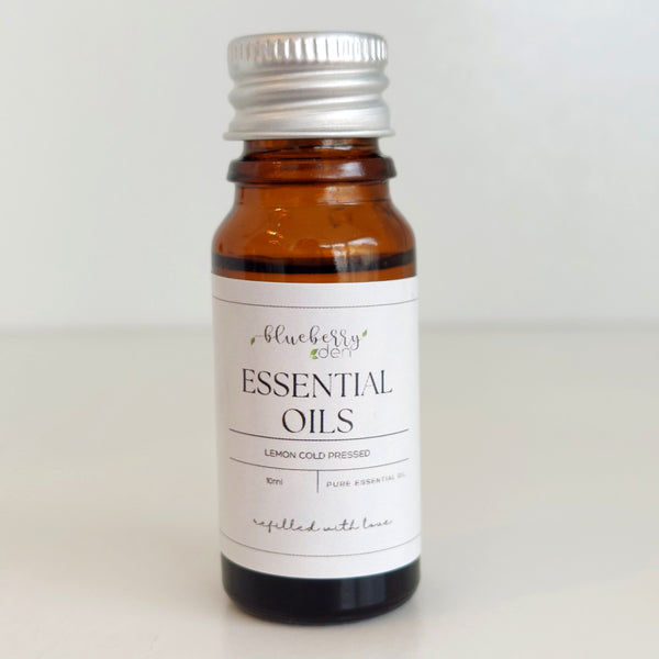 Lemon cold pressed essential oil / 10ml – Blueberry Den Ltd